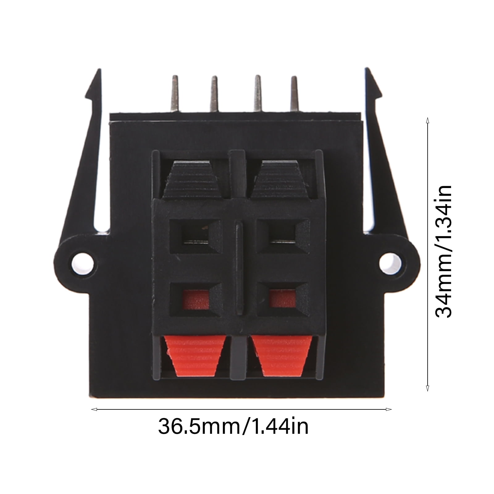 COOLHOOD 4 Way 2 Row Push Release Connector Block Plate Stereo Block ...