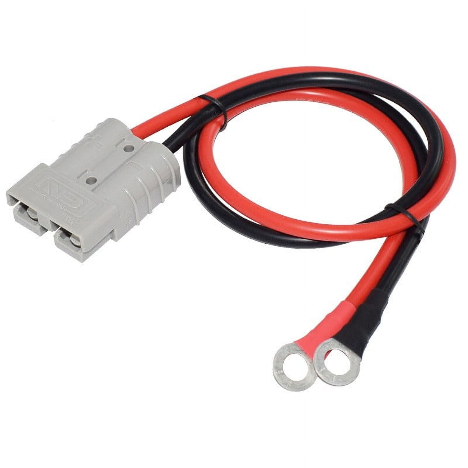 COOLHOOD 50A Plug to Two Rings Connection Cable Power Connector Cord ...