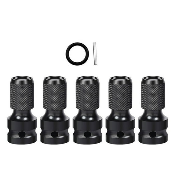 COOLHOOD 5Pcs 1/2Inch Square Drive to 1/4 Hexagonal Adapter for Impacts ...