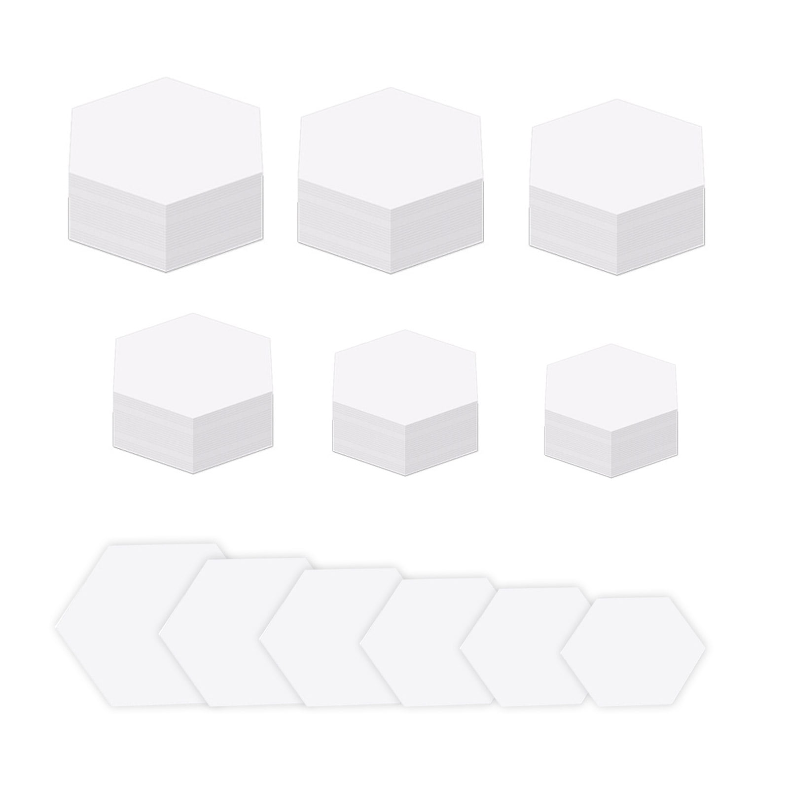 COOLHOOD 600Pcs Hexagon Paper Piecing Paper Quilting Templates for ...