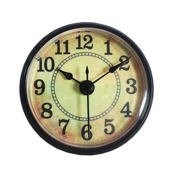 COOLHOOD 70mm Clock Craft Quartzs Movement Round Clocks Head Roman ...