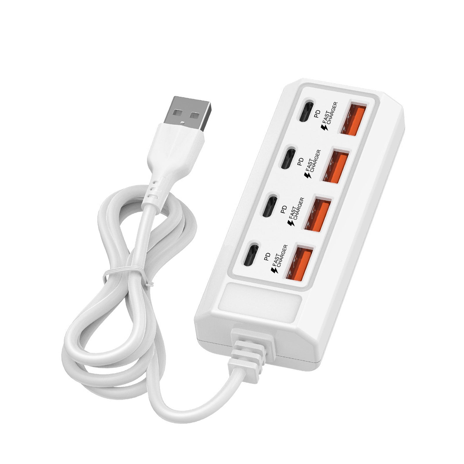 COOLHOOD 8 Port USB Charging Adapter Type C USB Wall Charging Adapter ...