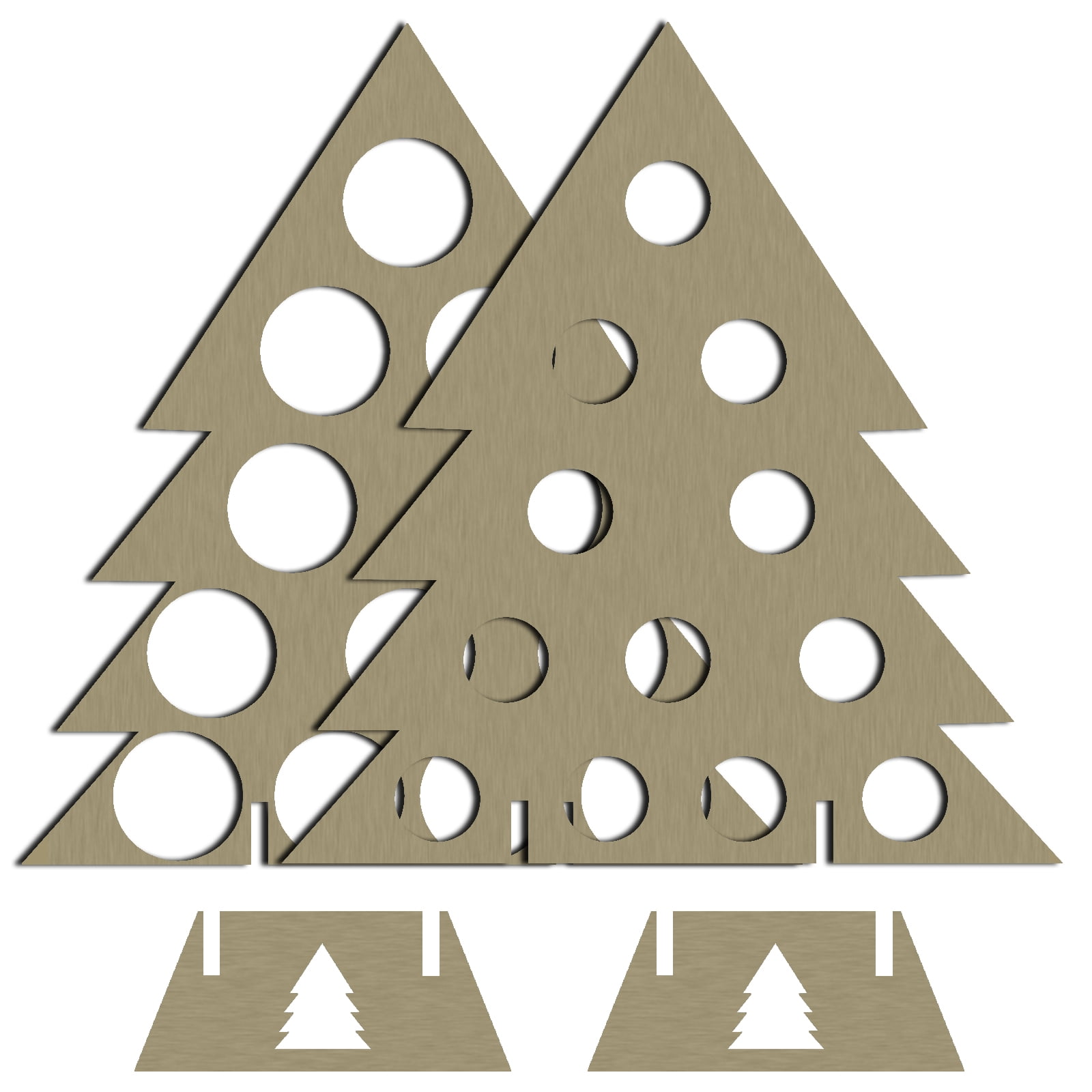 COOLHOOD Advent Christmas Calendar Wine Rack Practical Wood Advent ...