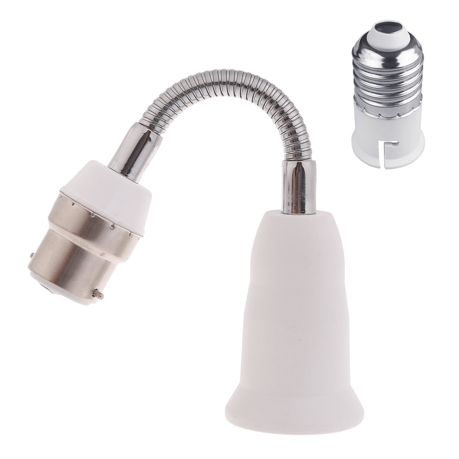 COOLHOOD B22 to E27 Extender Light Holder Adapter 360 Adjustable ...