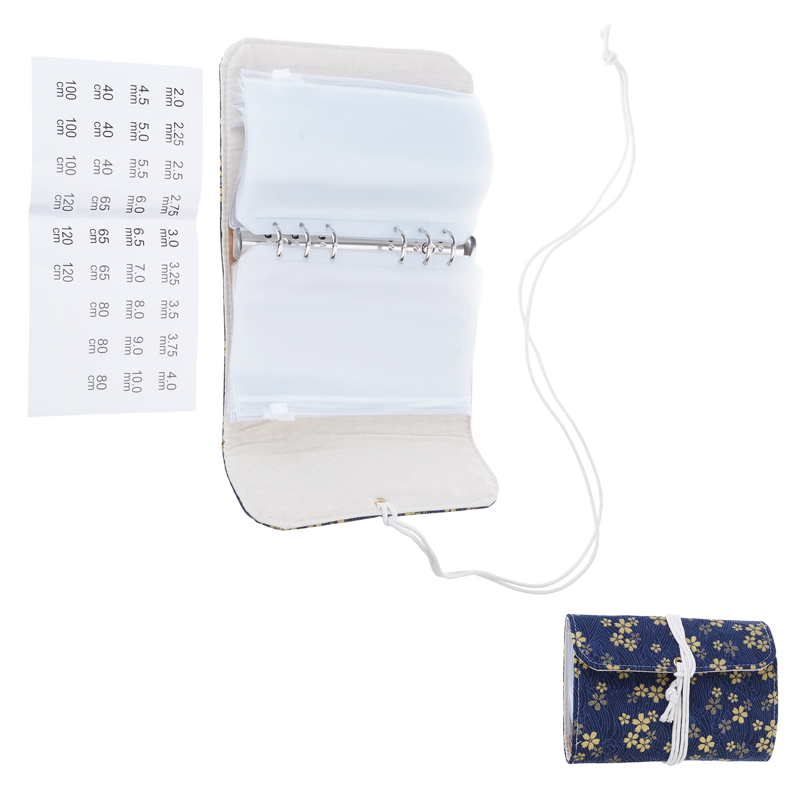 COOLHOOD Circular Needle Organiser Bag with 12Pcs Removable Zippered ...