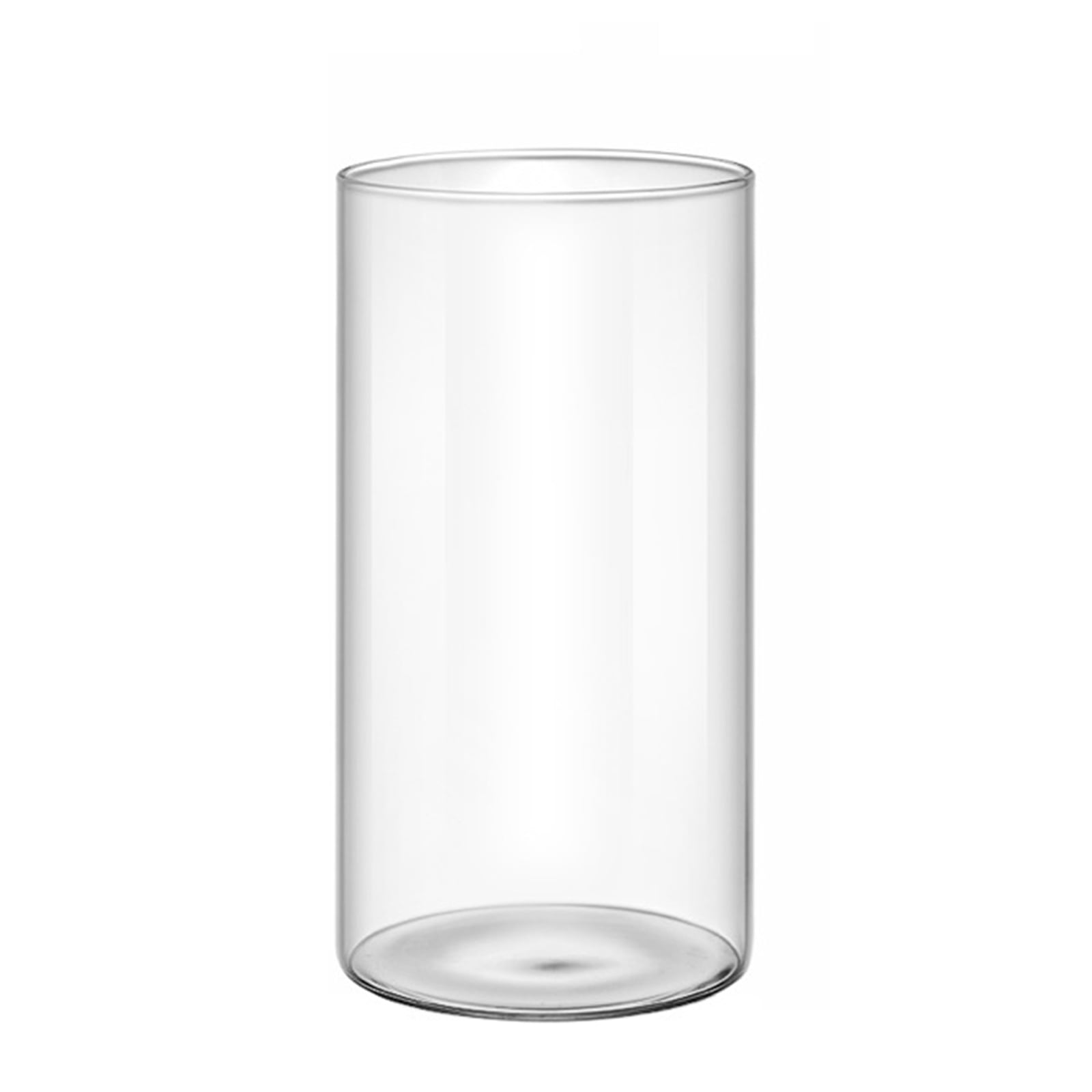 COOLHOOD Clear Glass Cylinder Vase Multiple Size Glass Flower Vase ...
