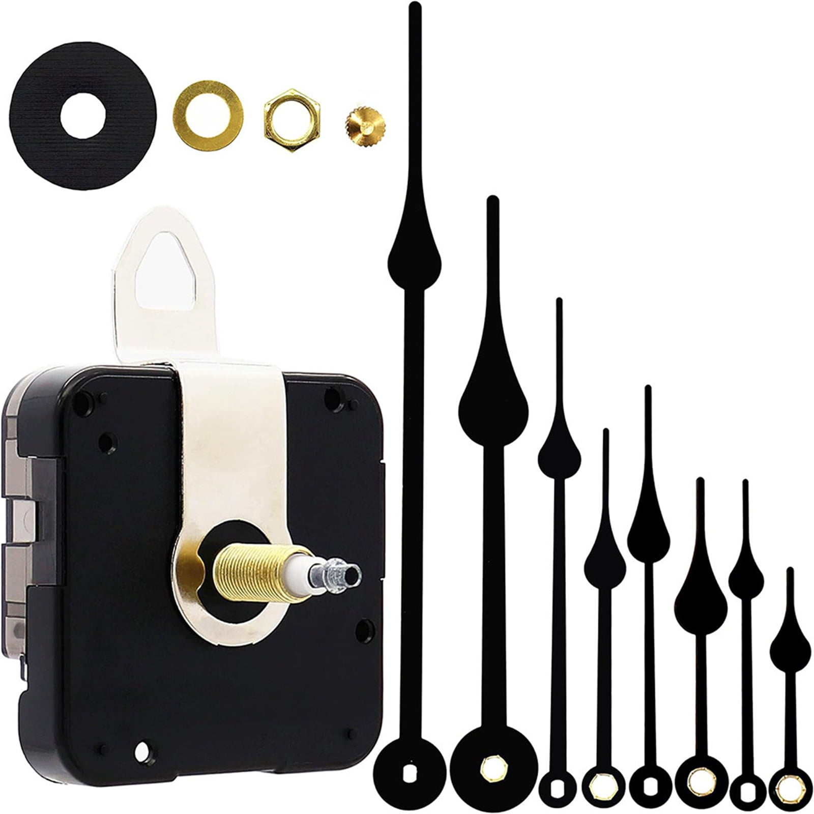 COOLHOOD Clock Hands Battery Operated Clock Movement Set Mechanism ...