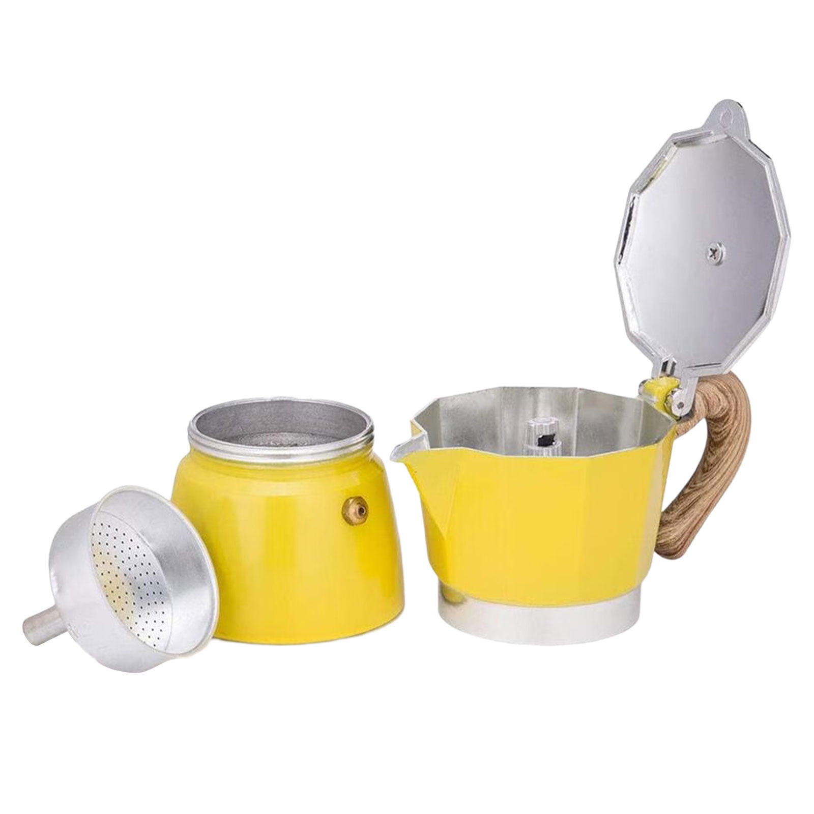 COOLHOOD Coffee Brewer Pots Stovetop Coffee Maker 3/6 Cup Household ...