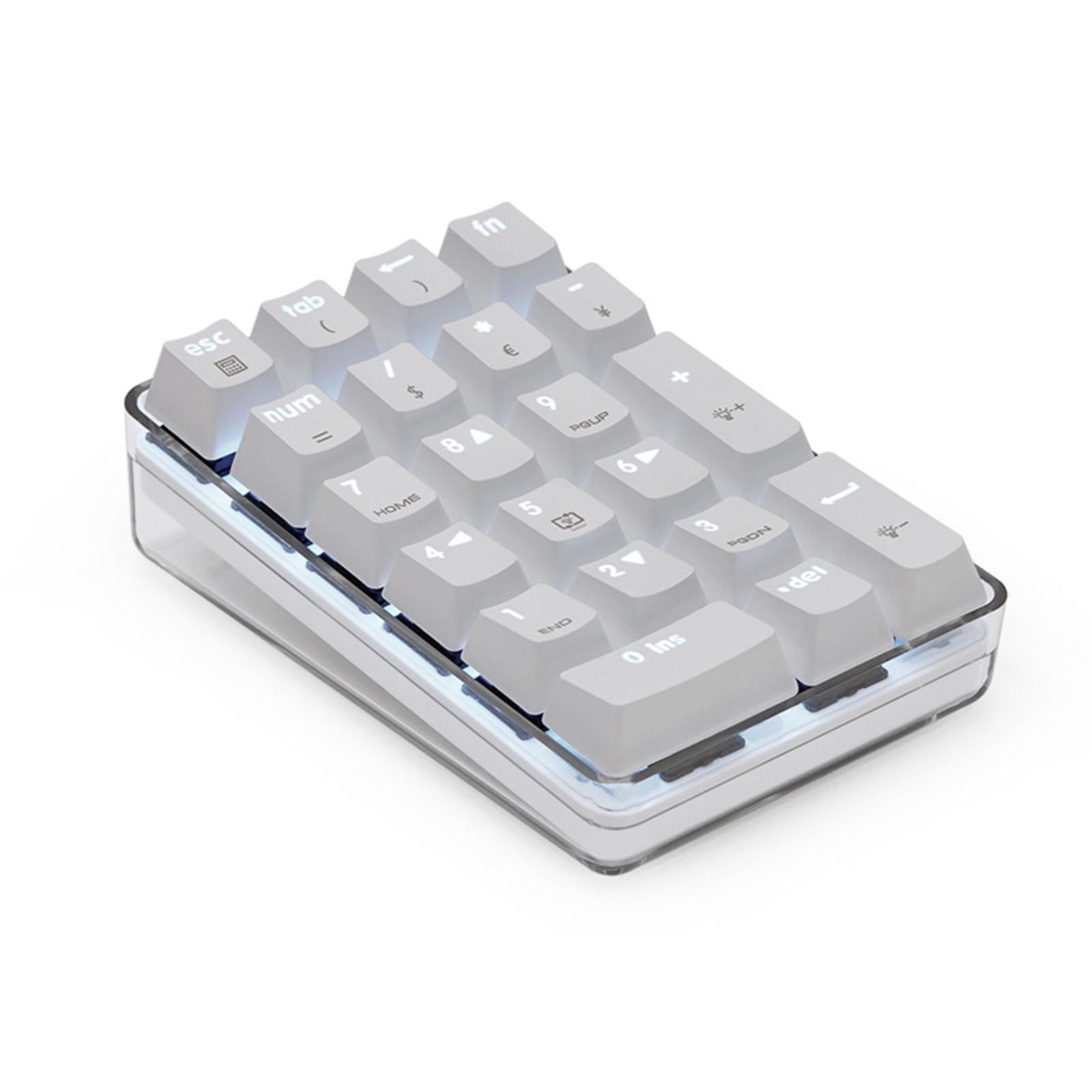 COOLHOOD Compactly 21 Mechanical Number Pad Numeric Keypad Numpad ...