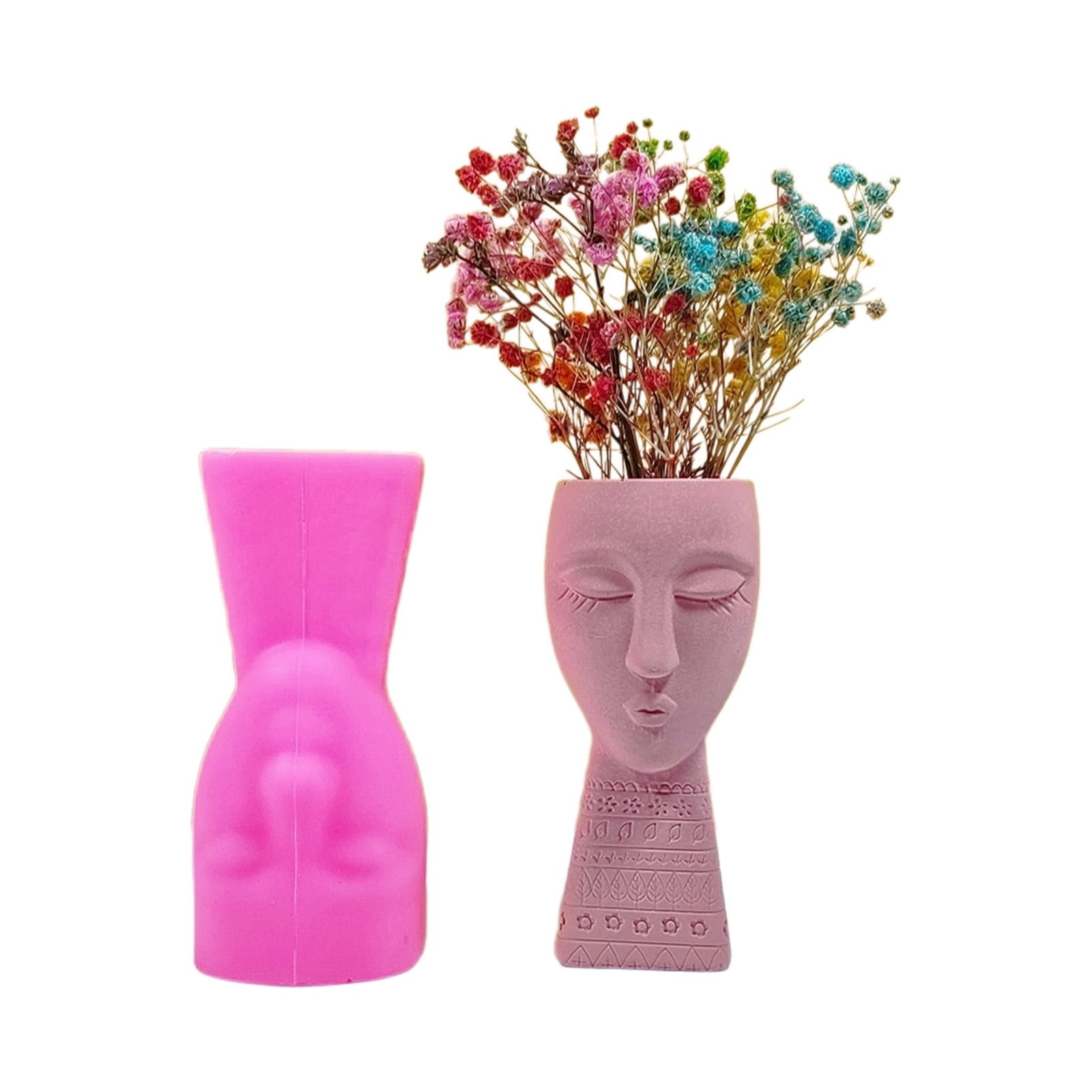 COOLHOOD Concrete Moulds Planter Molds Artistic Figure Hand-making ...
