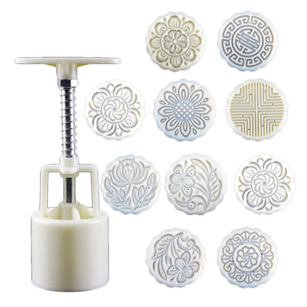 COOLHOOD Cookie Stamp 3D Flower Pattern Dessert Hand Pressure Dessert ...