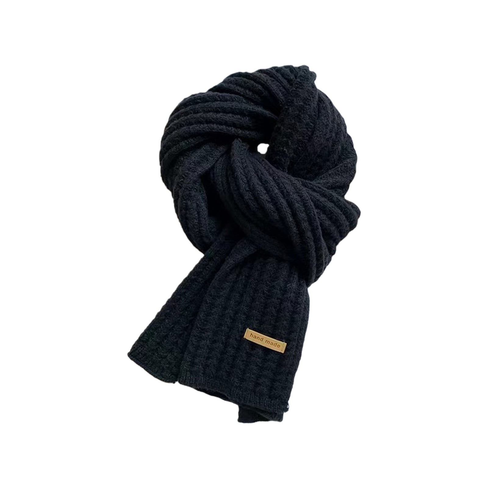 COOLHOOD Cosy Winter Scarf With Soft Knitted Wool Fabric Detailing For ...