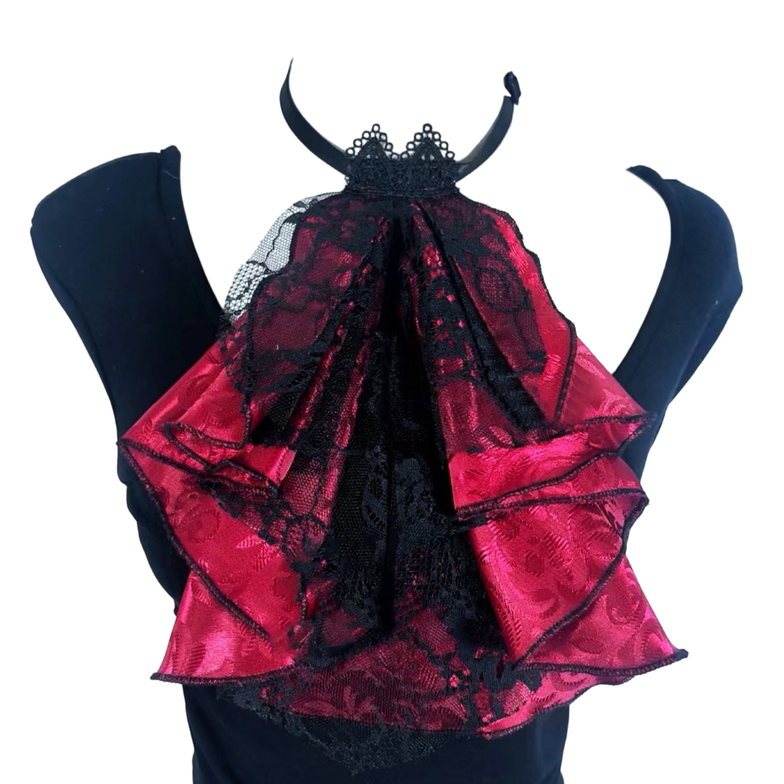 COOLHOOD Courtstyles Cravat Collar Breathable Lace Flower Detachable ...