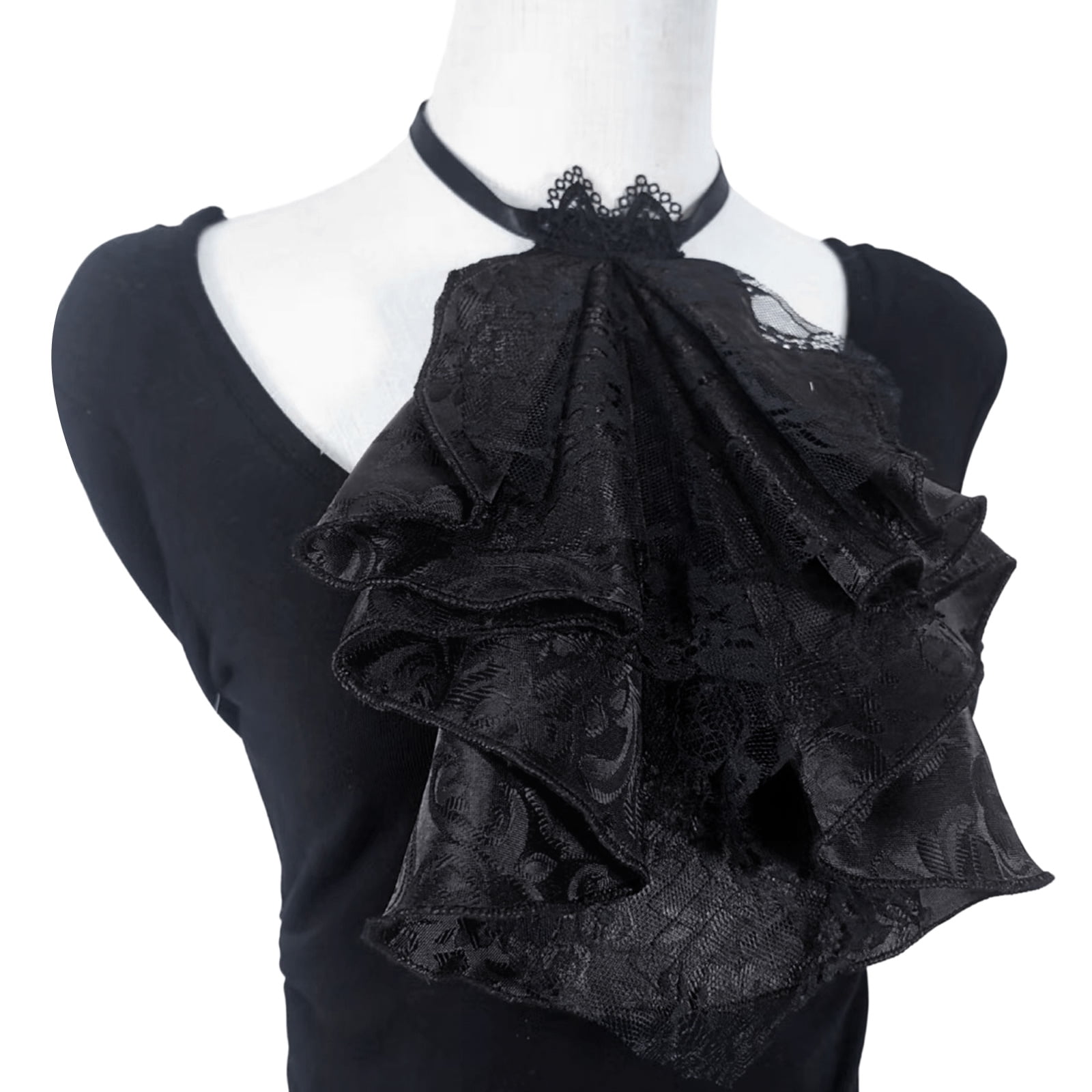 COOLHOOD Courtstyles Cravat Collar Breathable Lace Flower Detachable ...