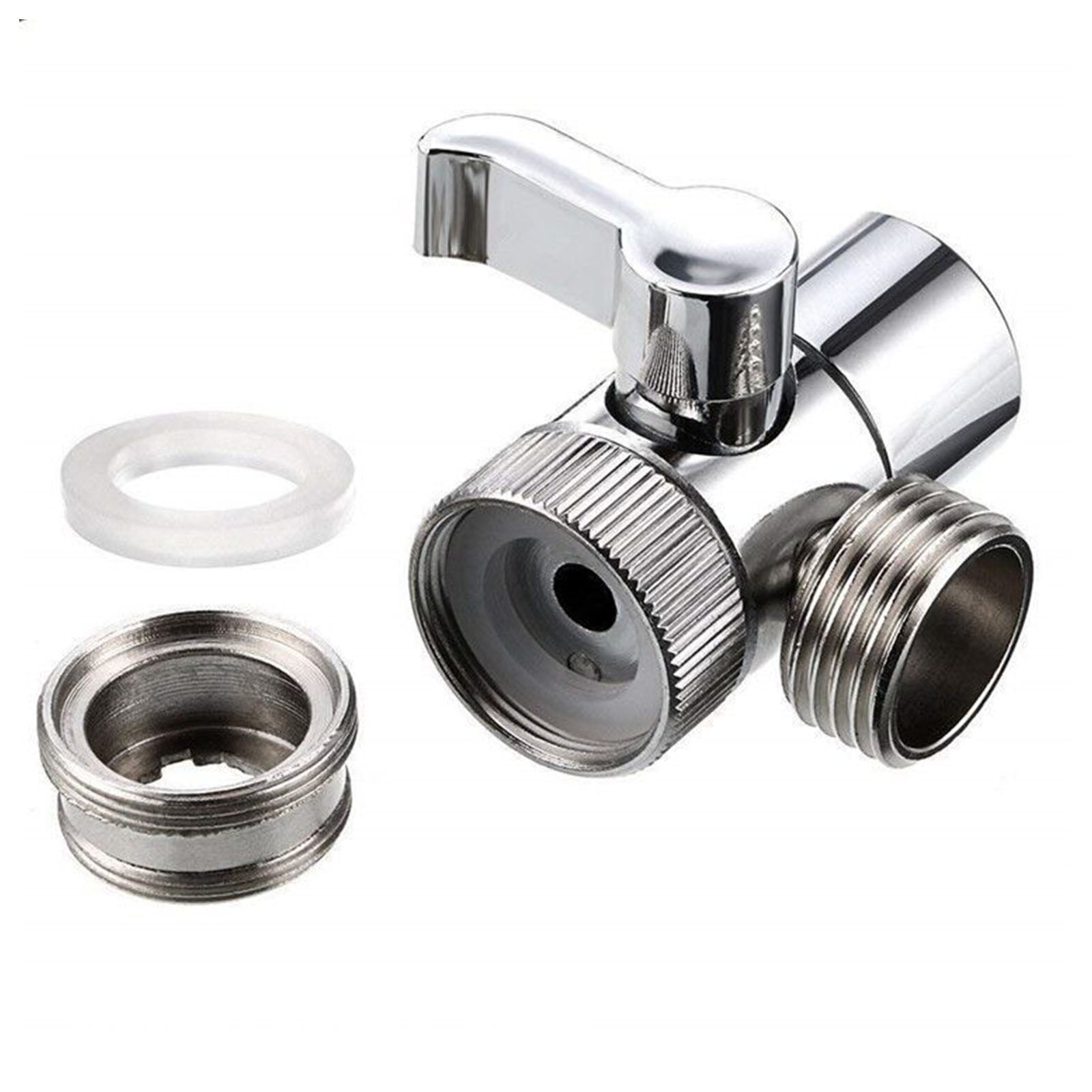 COOLHOOD Double Outlet Showers Head diverters 360 Degree Rotation Split ...