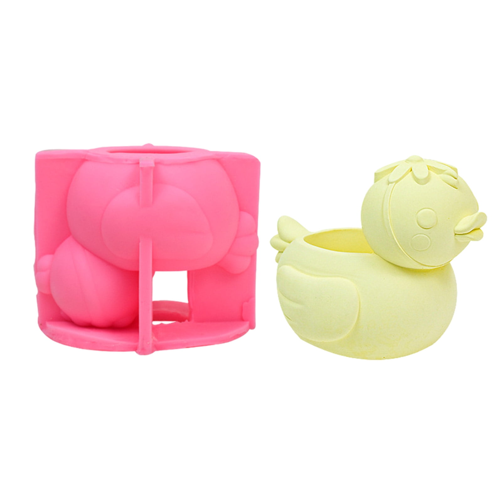 COOLHOOD Duck Pen Holder Silicone Mold Table Ornament Planter Flowerpot ...