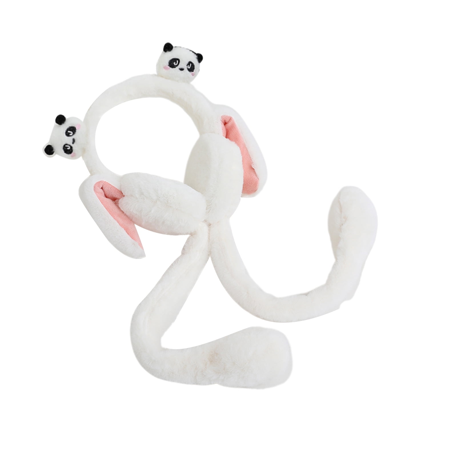COOLHOOD Ear Moving Panda Theme Plush EarMuffs for Women and Ear Warmer ...