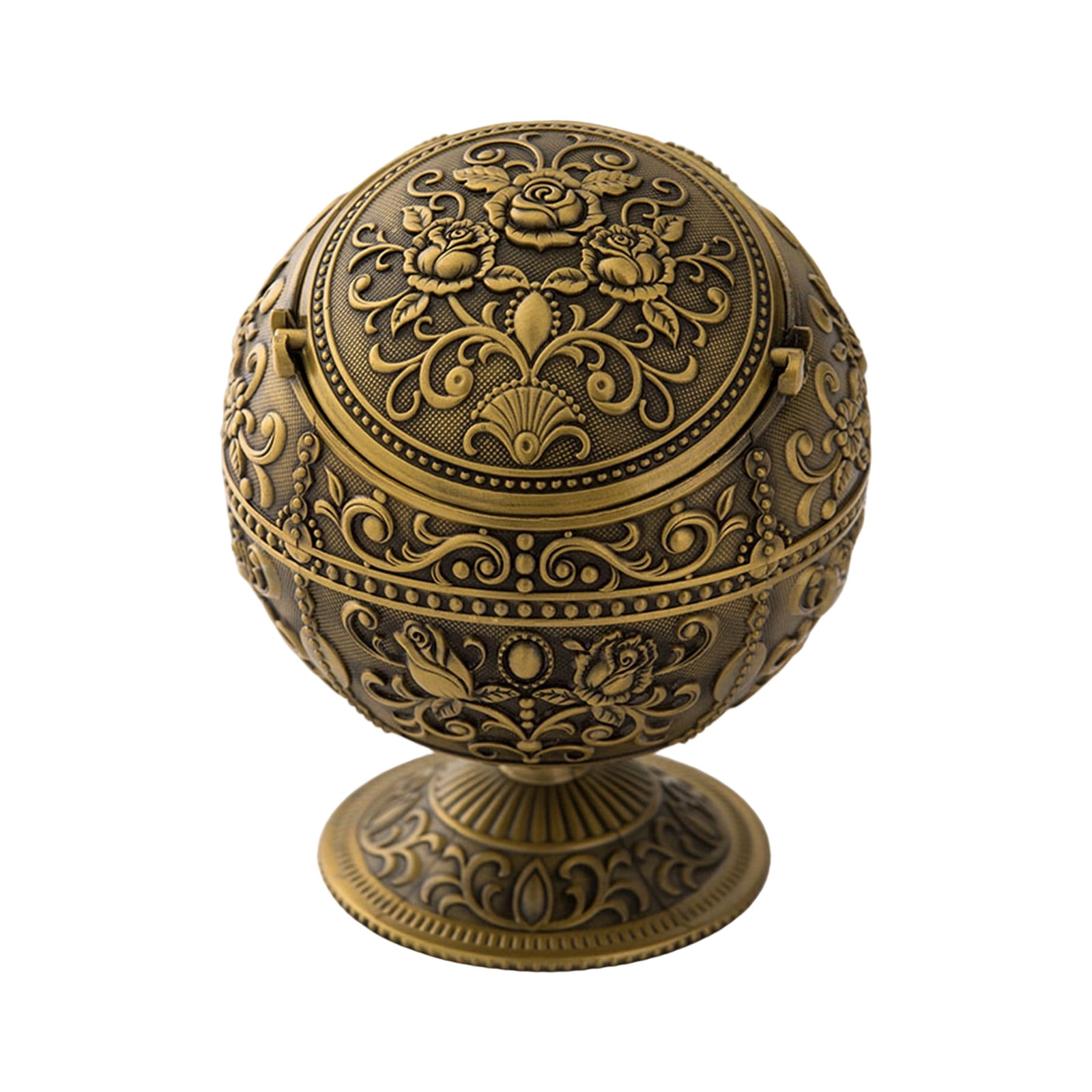 COOLHOOD Earth Shape Metal Ashtray With Detachable Lid Windproof ...