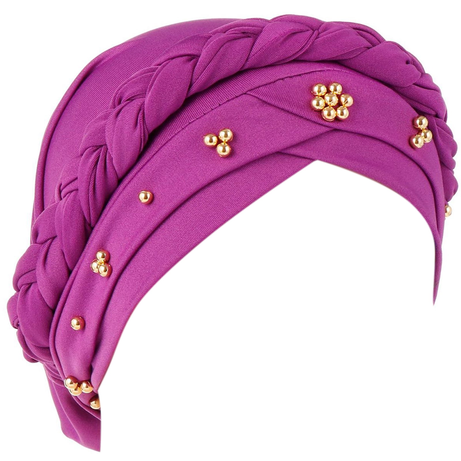 COOLHOOD Elastic Beaded Braid Head Cover Scarf For Adults Yoga Running ...