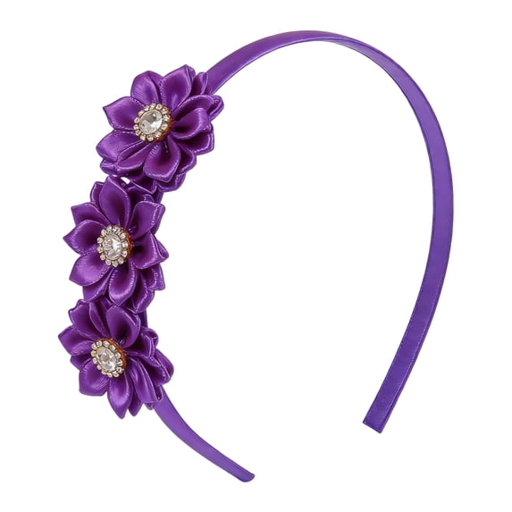 COOLHOOD Elegant Floral Rhinestones Headband Comfortable Fabric Nonslip ...