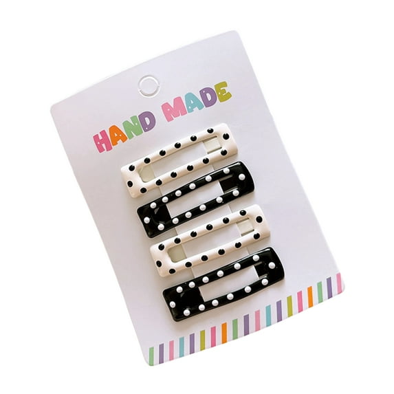 COOLHOOD Elegant Hair Clip Barrette Sweet Fashionable Flat Clip Spotty ...