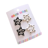COOLHOOD Elegant Hair Clip Barrette Sweet Fashionable Flat Clip Spotty ...