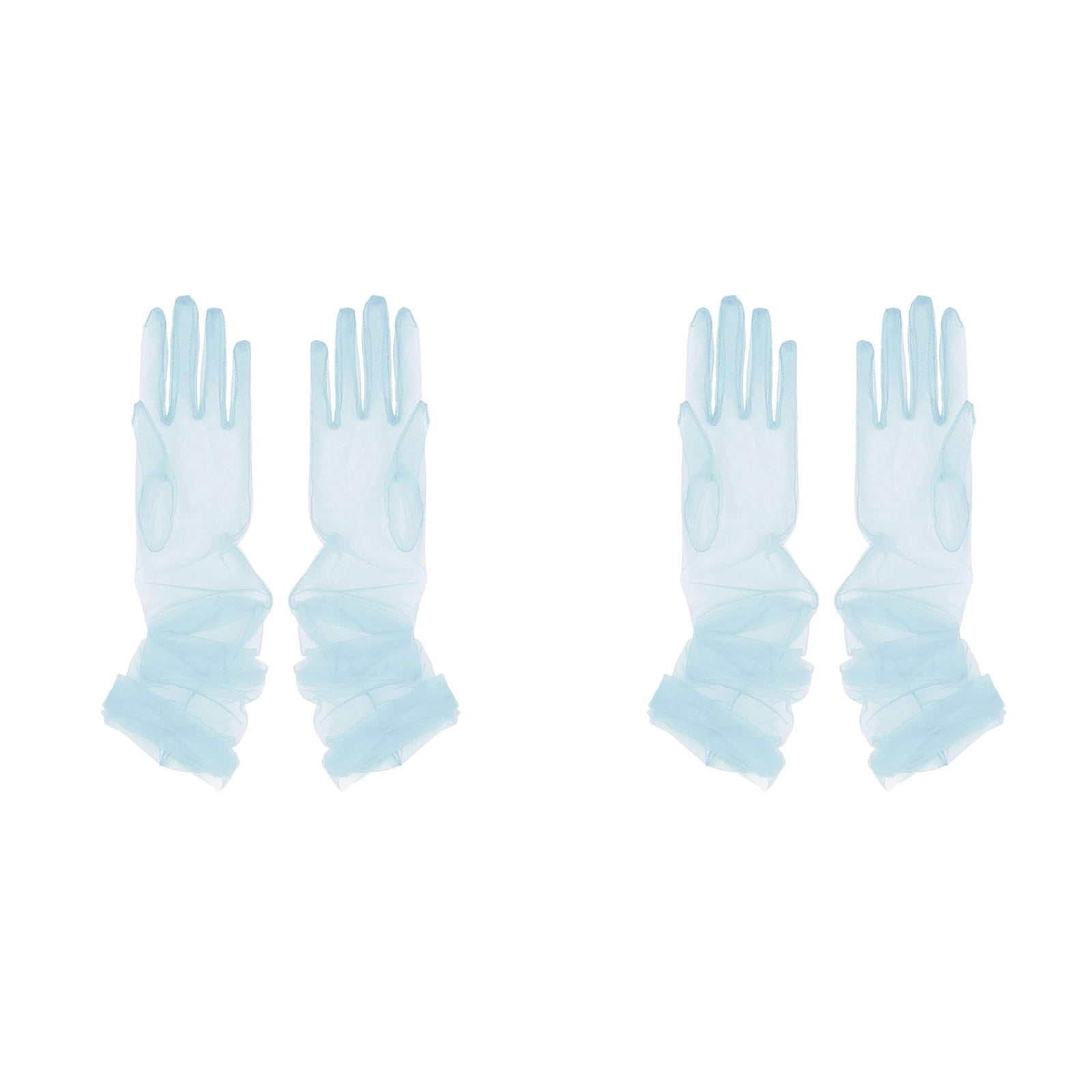 COOLHOOD Elegant Long 70cm Wedding Gloves Breathable Mesh with Camellia ...