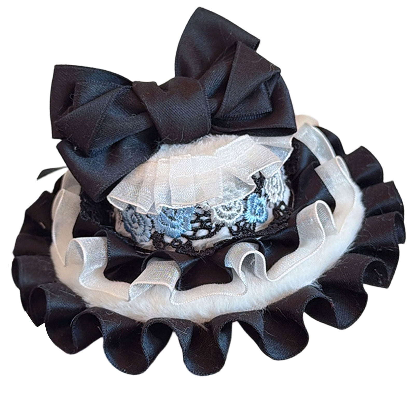 COOLHOOD Elegant Vintage Lace Bows Small Hat for Themed Parties Wedding ...
