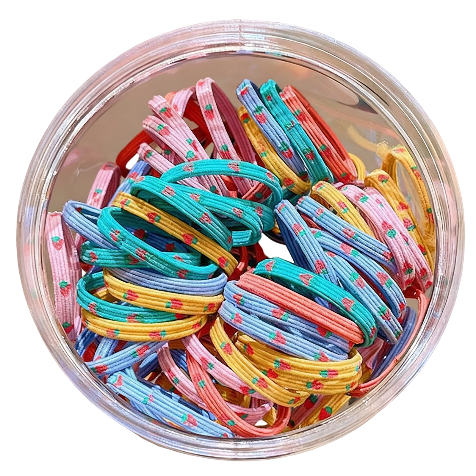 COOLHOOD Extra Firm Woven Hair Rings Flexible Stretch Ponytail ...