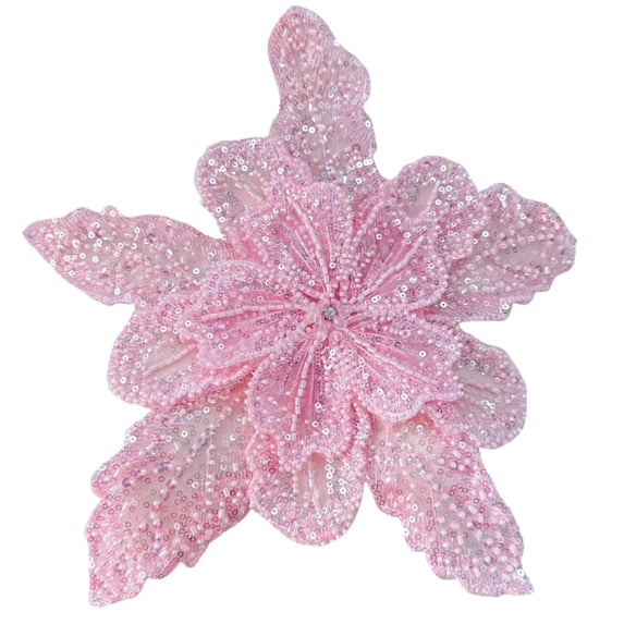 COOLHOOD Eye-Catching Sequins Flower for Clothes Hat Sewing Patches ...