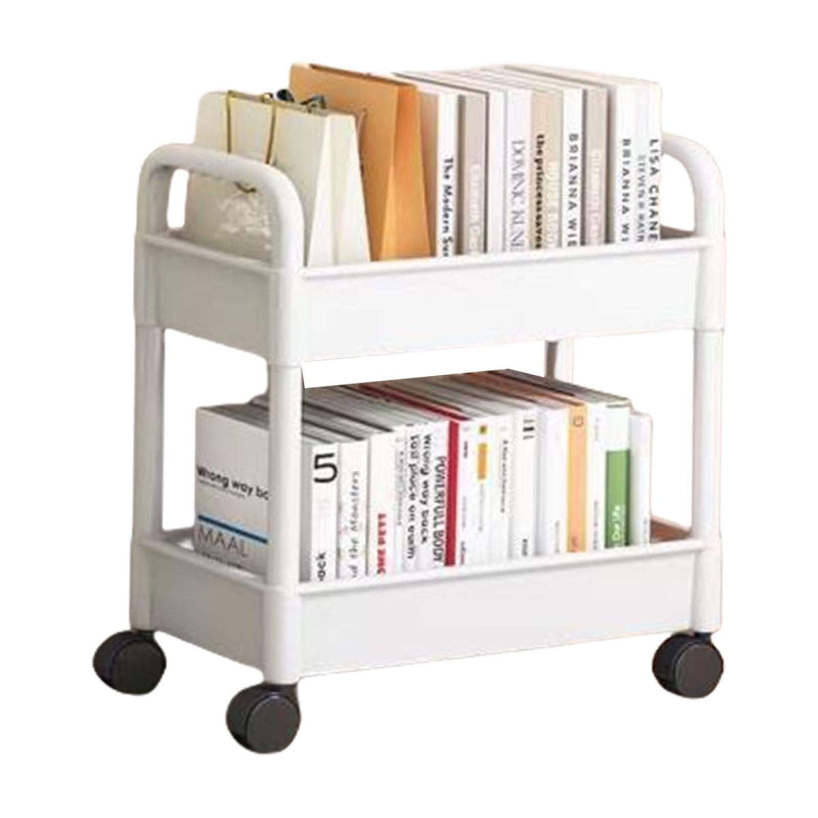 COOLHOOD Fashionable Rolling Storage Cart Organizers with 3 Tiers ...