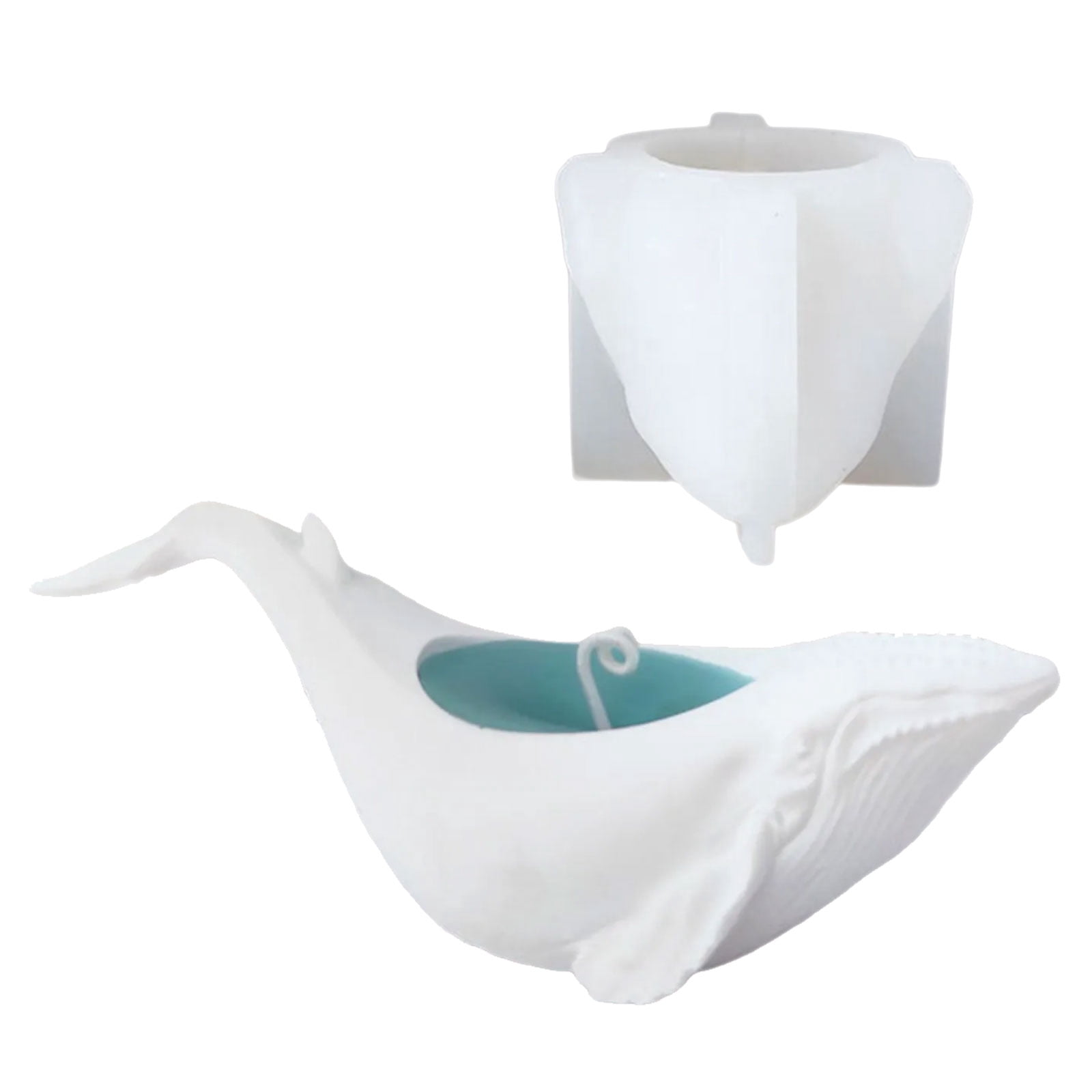 COOLHOOD Flexible Candle Cup Molds Crafting Moulds Whale Shape Easy ...