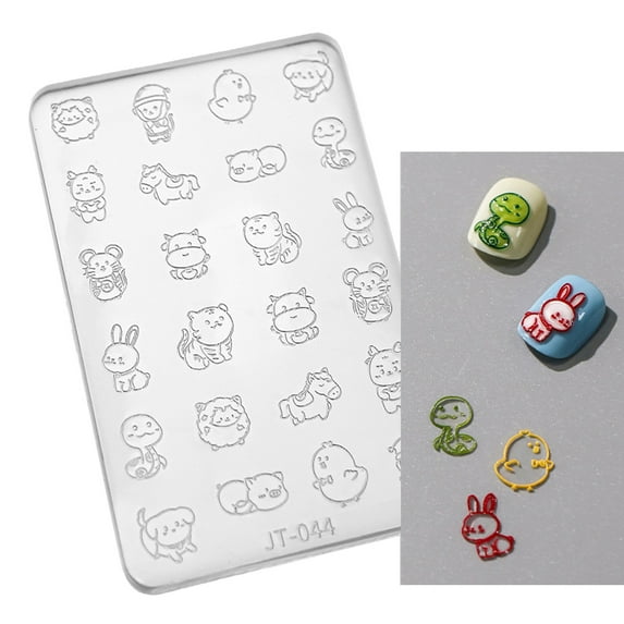 COOLHOOD Flower Art Silicone Mold 3D Butterfly Embossing Gel Print ...