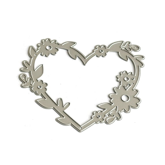 COOLHOOD Flower Frame Cutting Dies Heart Shape Metal Die Cut Embossing ...