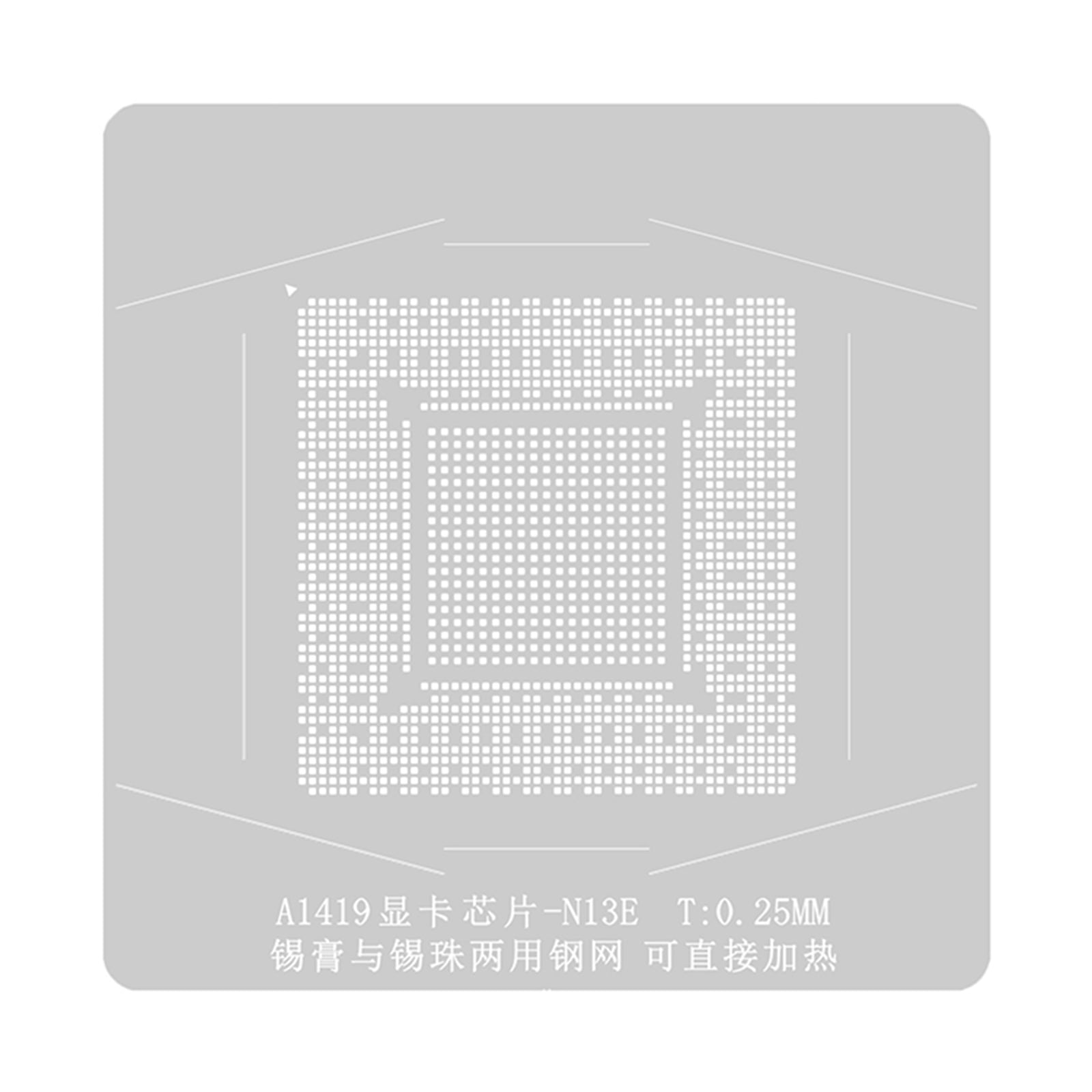 COOLHOOD For GPU A1419 A13E SRLG4 BGA Balls Reall Stencil Direct Heat ...