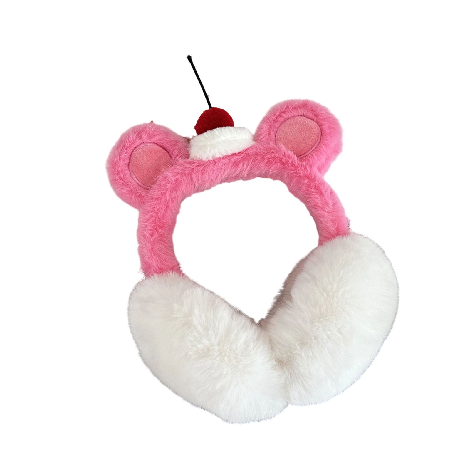 COOLHOOD Furry and Warm Bear Plush Ear Warmer for Winter Outdoor ...