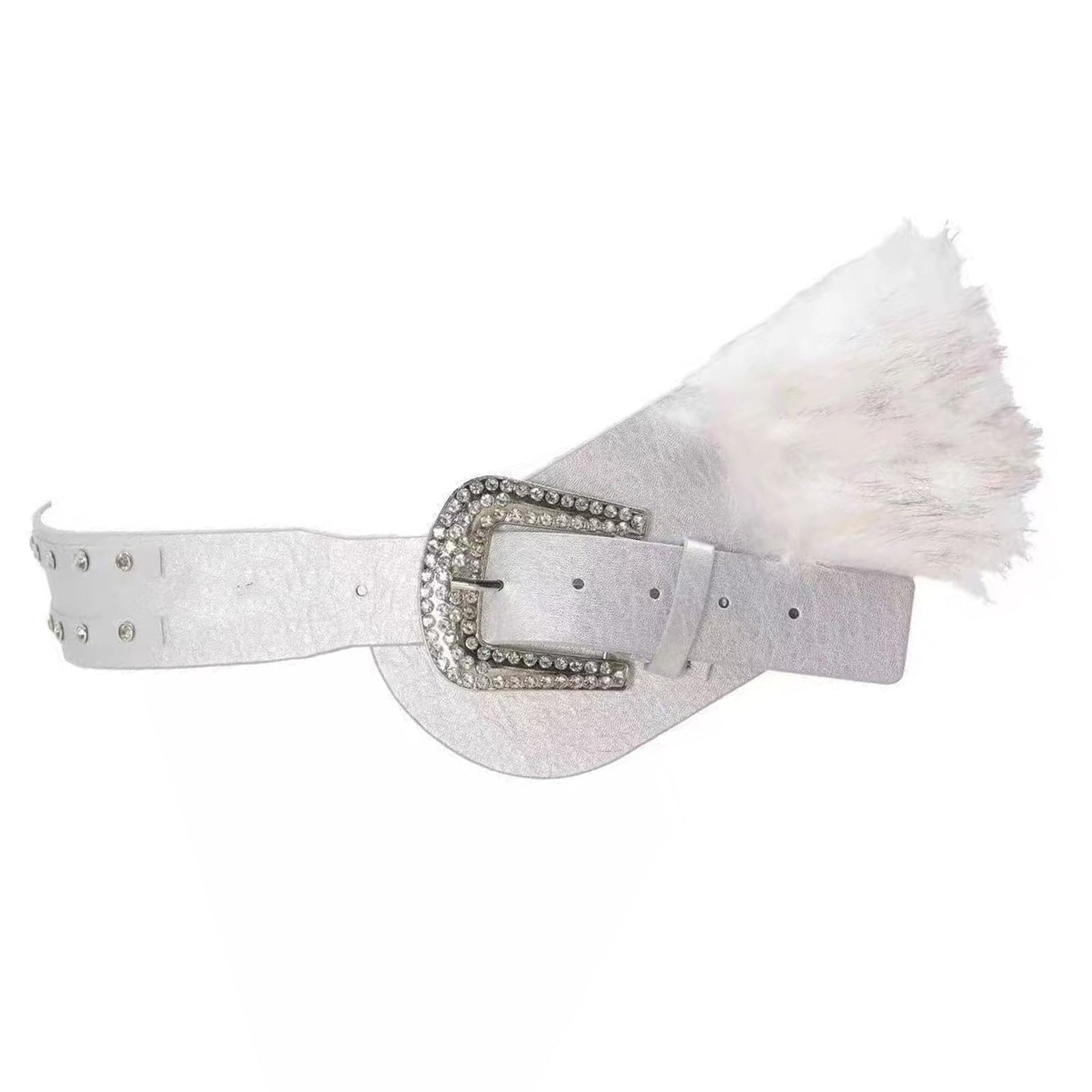COOLHOOD Fuzzy Velvety Belt Winter Essential PU Leather Adjustable ...