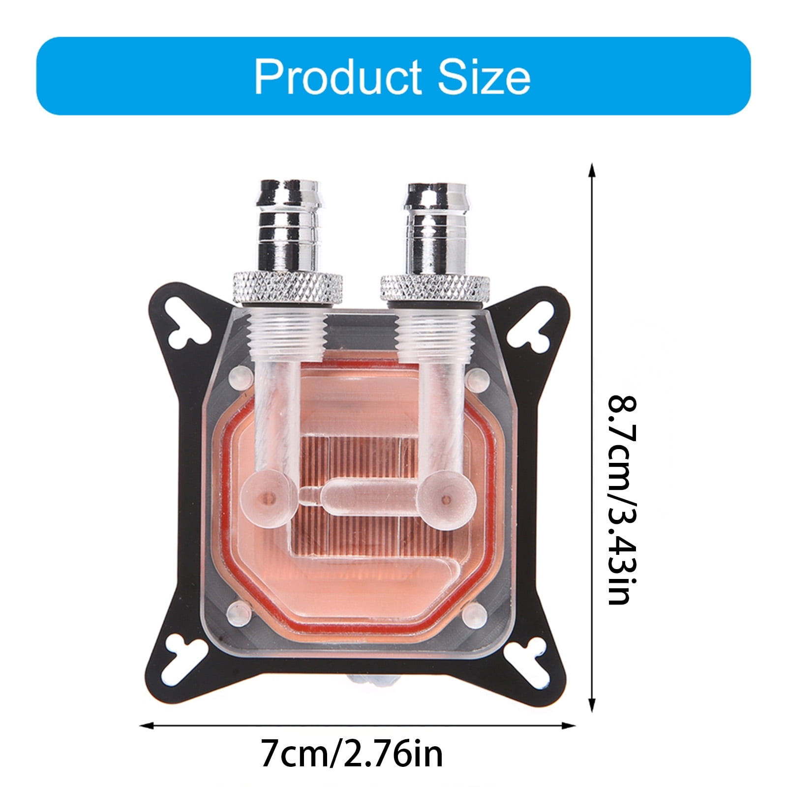 COOLHOOD GPU Water Block Cooling Double Channel Copper For Computert ...