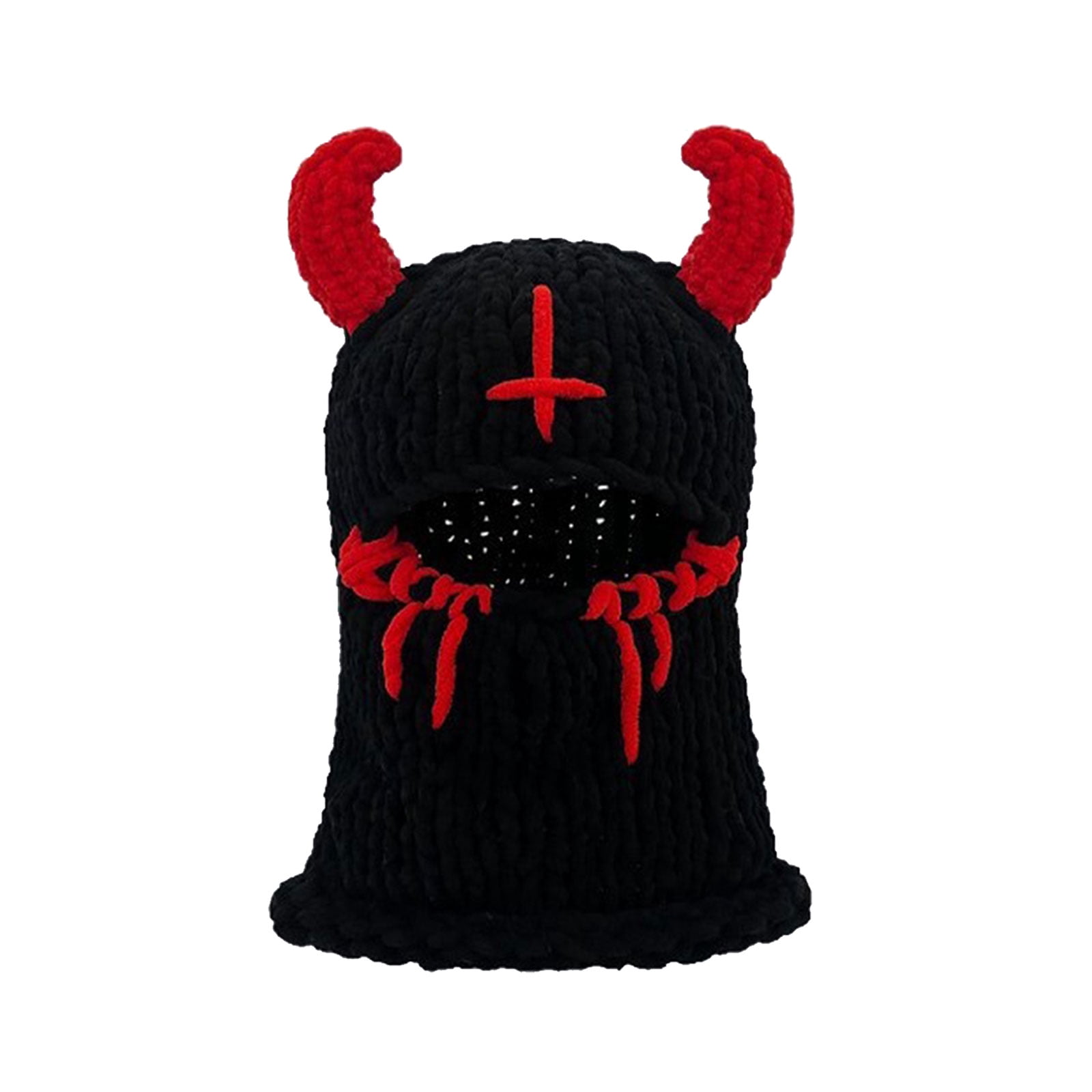 COOLHOOD Half Facecover Hat for Teens Adult Fashion Crochet 2000s ...