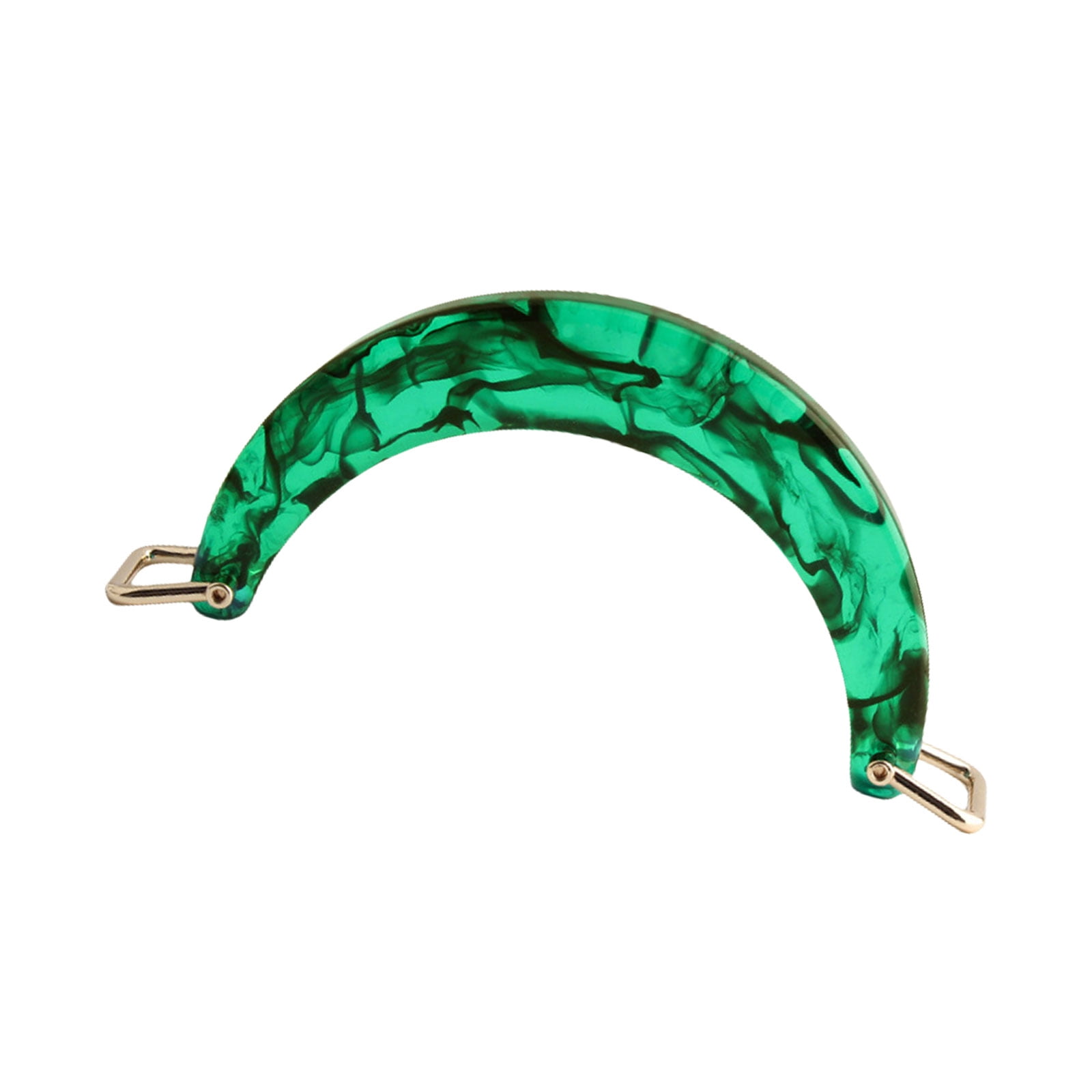 COOLHOOD Half Round Shape Bag Handle Resins Handmade Crochet Bag ...