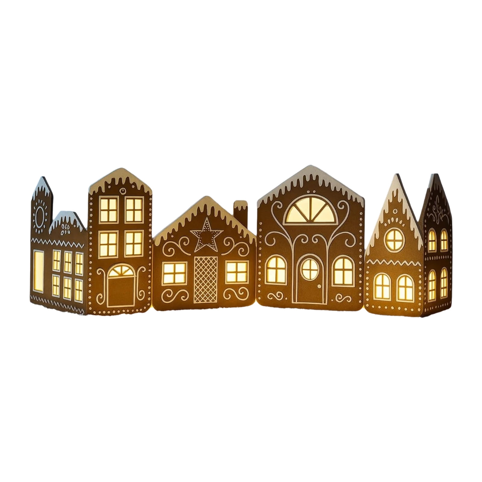 COOLHOOD Handbuilt Large Christmas Cake House Cardboard Outfits with ...