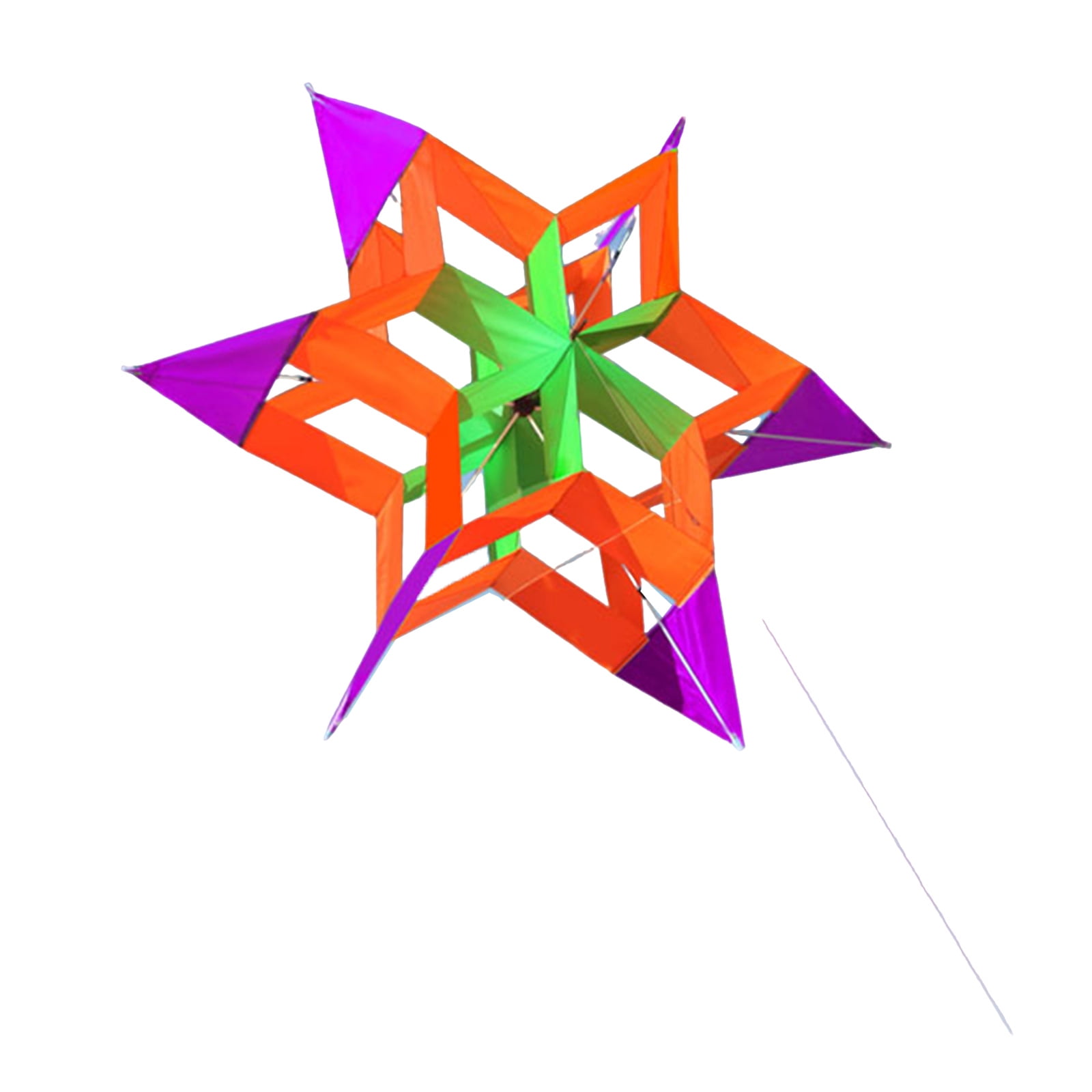 COOLHOOD Handmade Flower Kites For Boys Colorful Bright Color Fabric ...