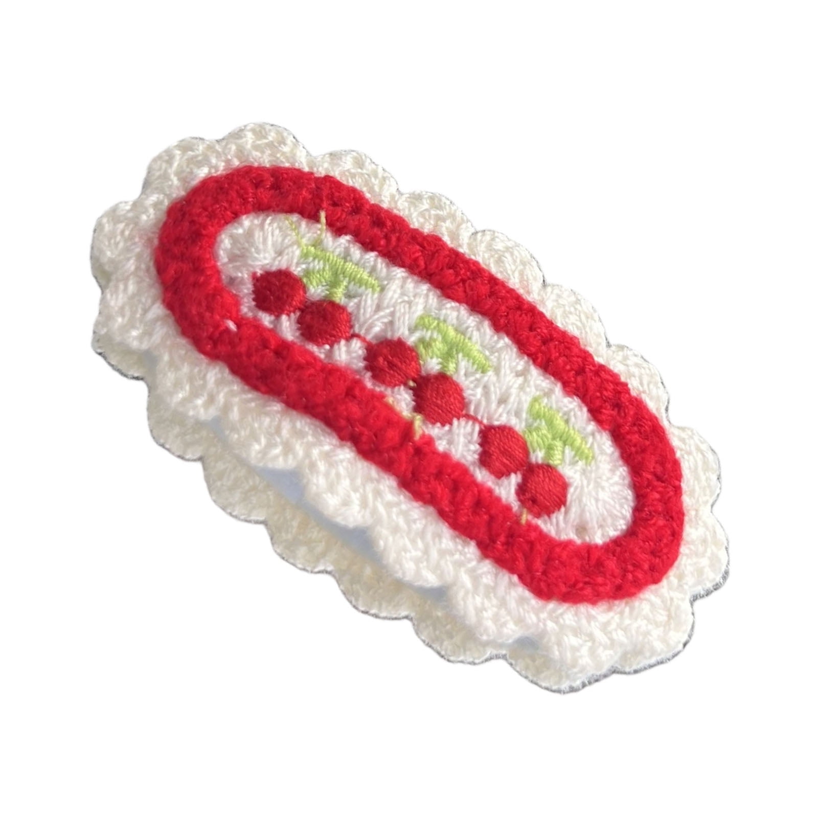 COOLHOOD Handmade Knitted Fruit Flower Hair Clip Nonslip Hairpin Girl's ...