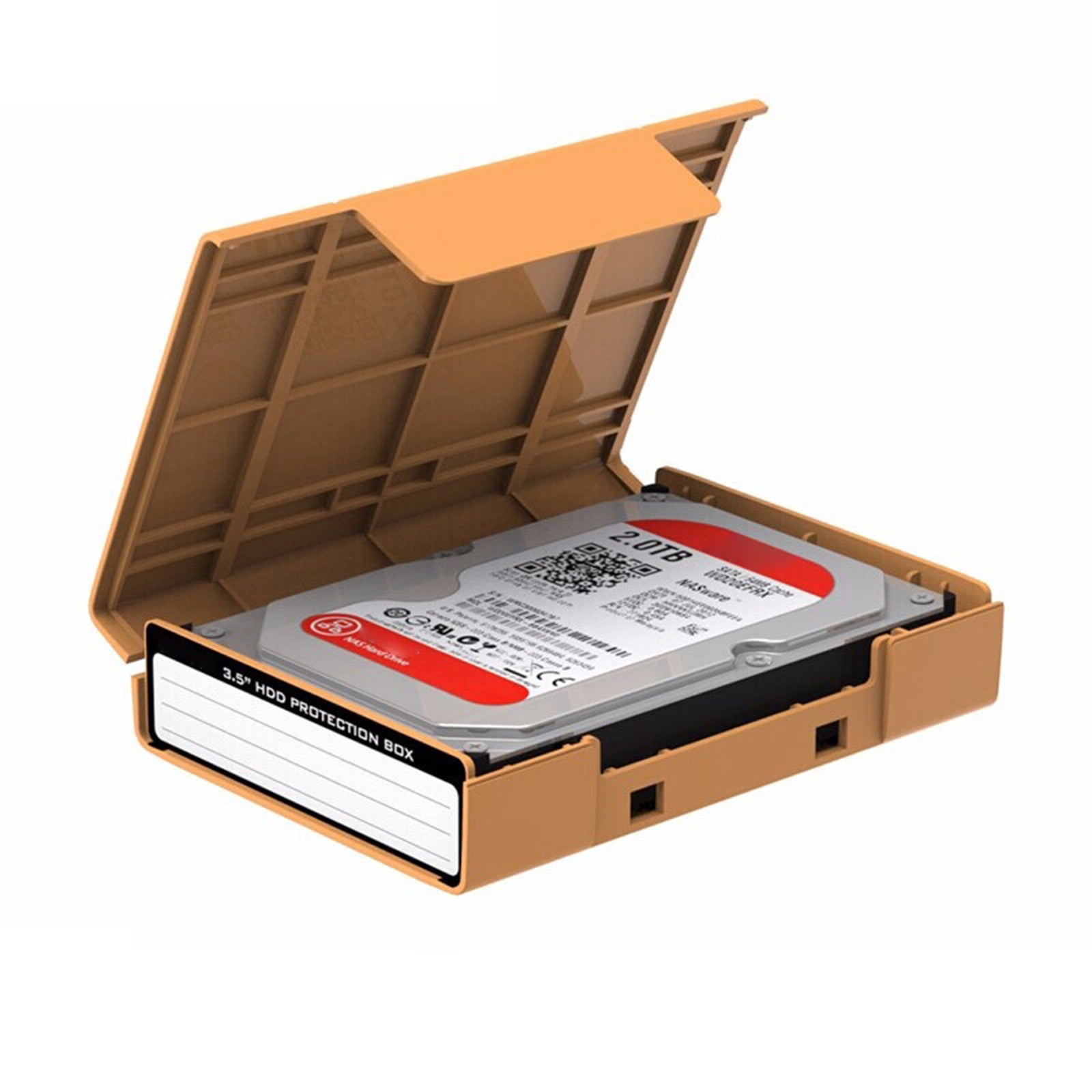 COOLHOOD Hard Disk Protective Case Colorful 3.5Inch Hard Disk Storage ...
