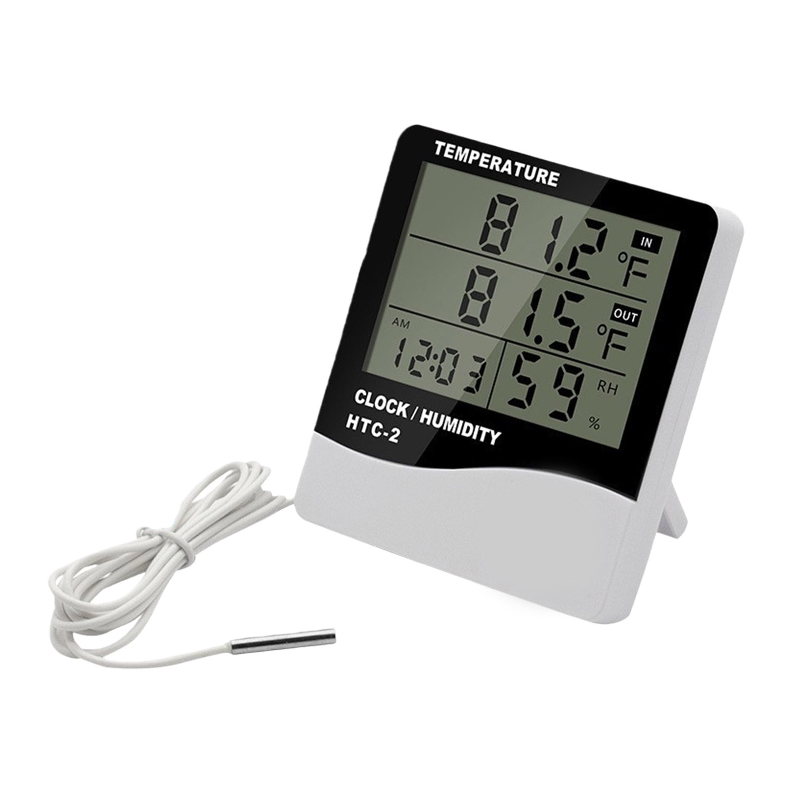 COOLHOOD Indoor Outdoor Thermometers With Temperature For Home Office ...