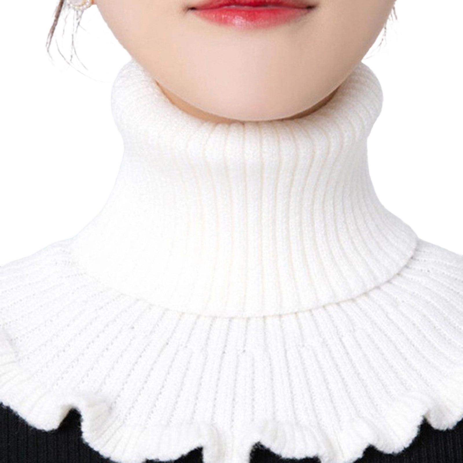 COOLHOOD Knit Shawl Collar Winter Warm Scarf For Women Neck Wrap ...
