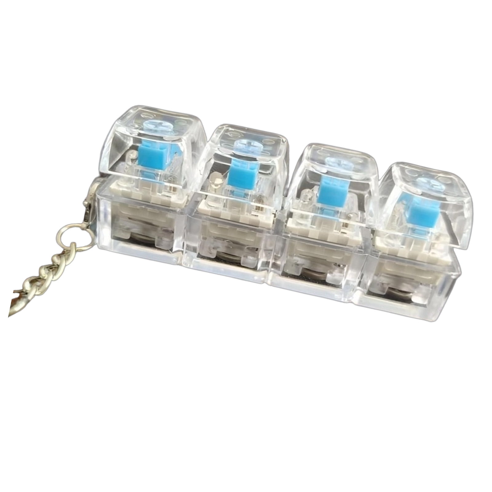 COOLHOOD LED Light Up 4 Mechanical Keycap Clickers Toy Portable Stress ...