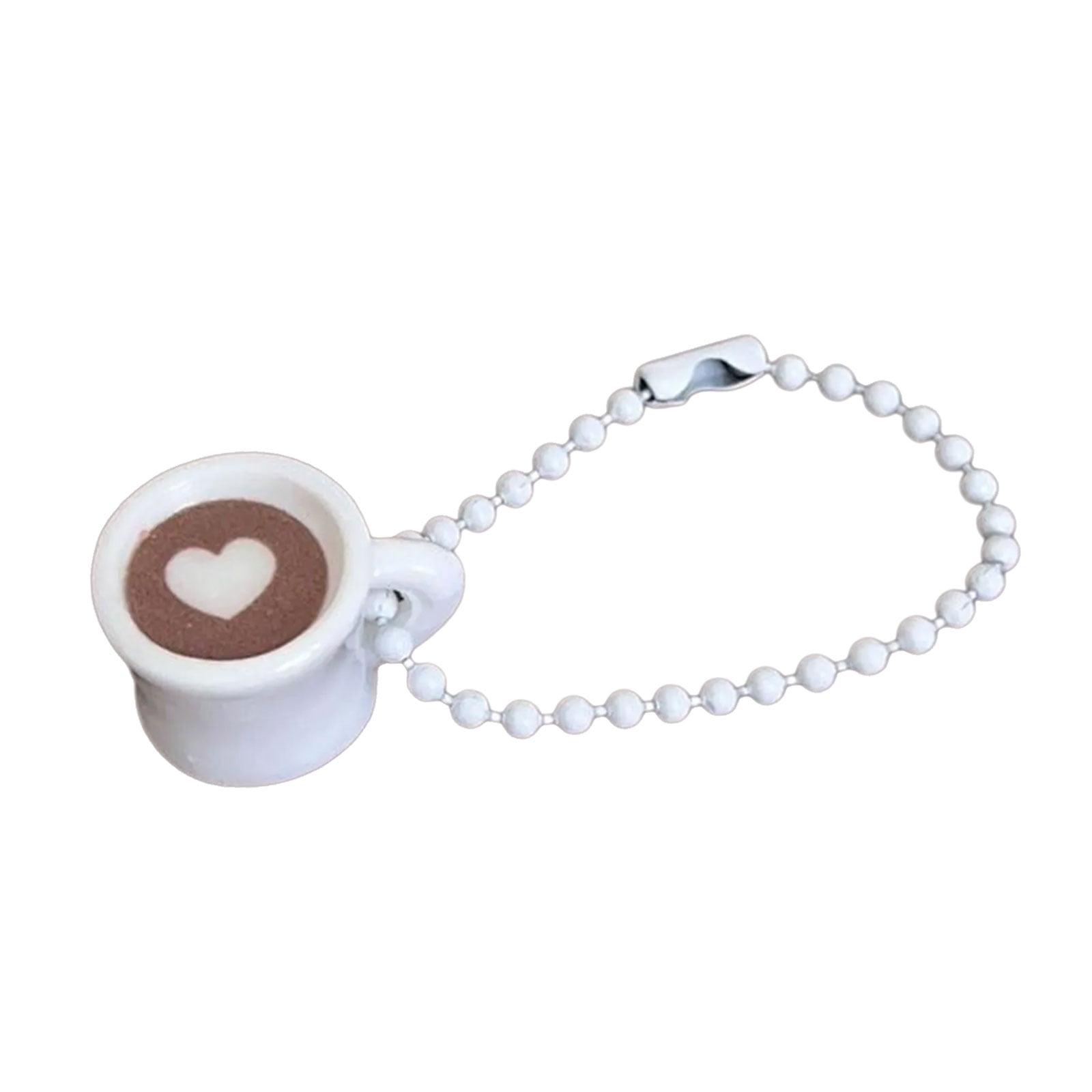 COOLHOOD Lovely Coffee Cup Keychain With Heart Latteart Plan Excellent ...