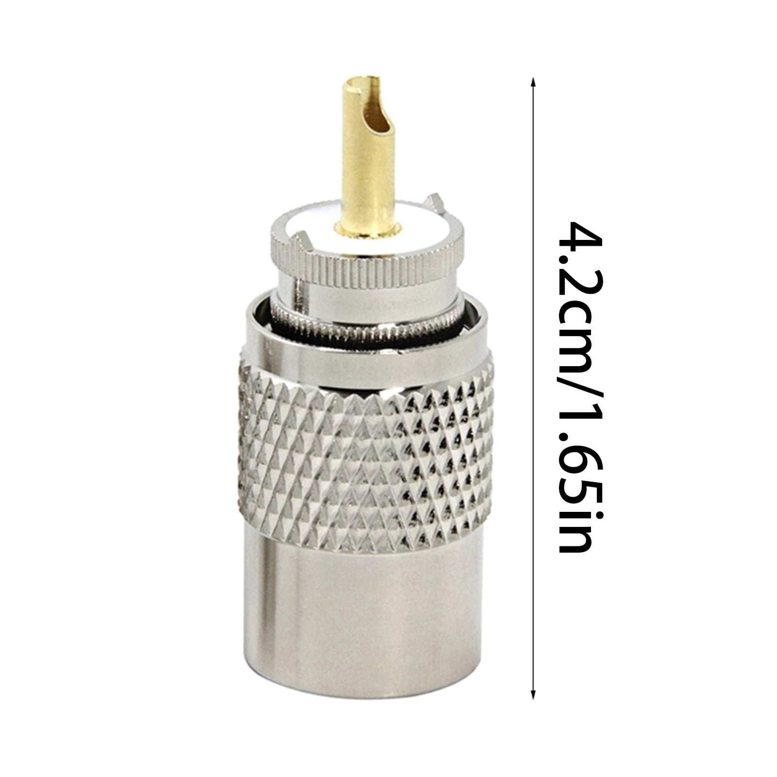 COOLHOOD Male Plug Crimp Coax Connector Adapter Connector for RG8X RG59 ...