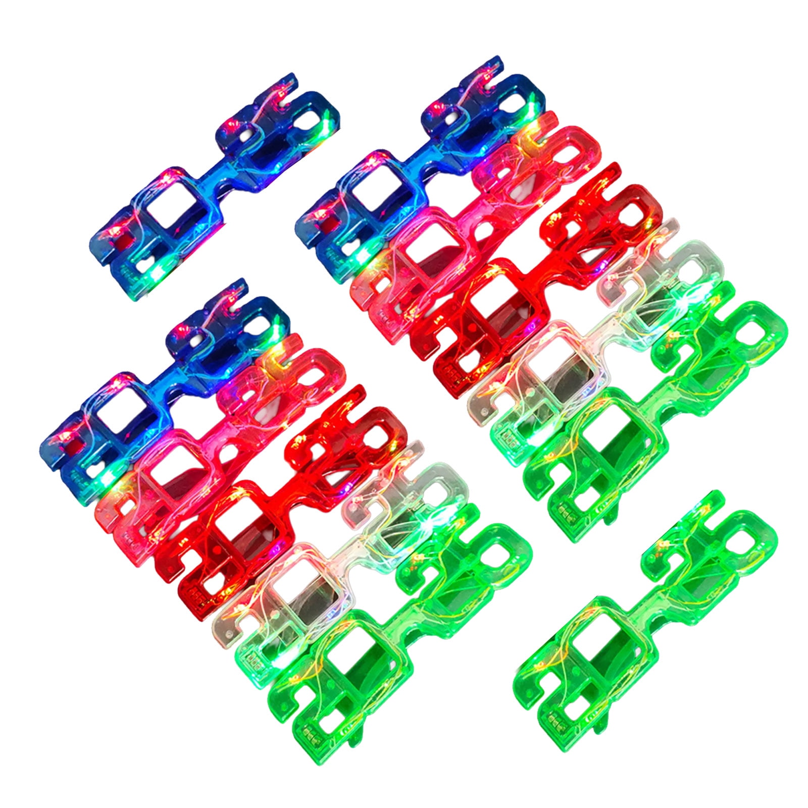 COOLHOOD New Year 2025 Glasses Flashing Glasses Light Up Eyewears Party ...